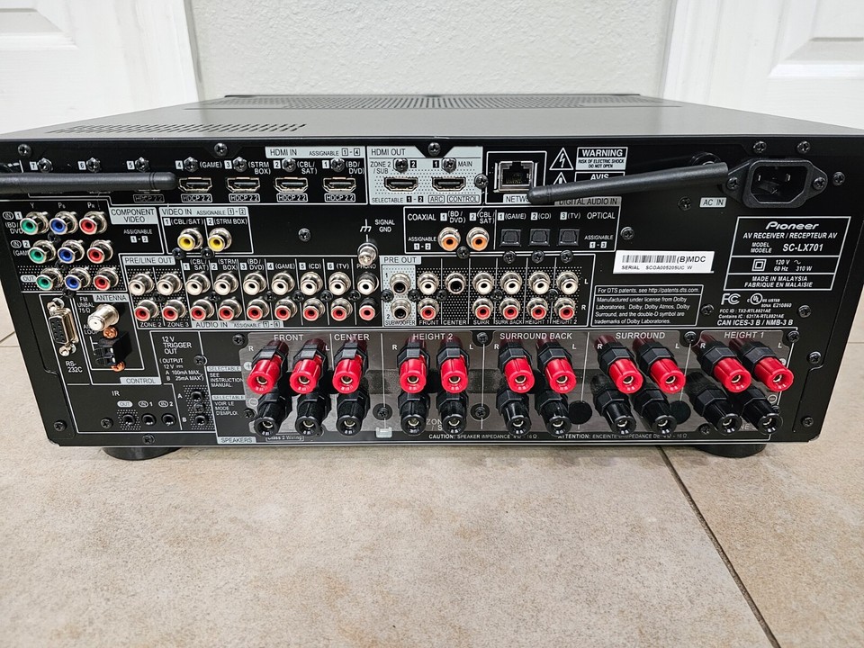 Pioneer Elite sc-lx701 Receiver | eBay