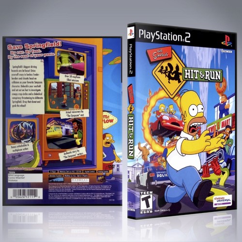 PS2 - NO GAME - Simpsons Hit and Run | eBay