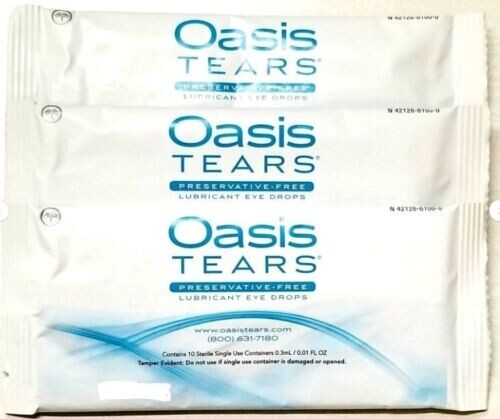 OASIS TEARS PF SOOTHING LUBRICANT EYE DROPS DRY RELIEF 30 VIALS EXP 07/ ...
