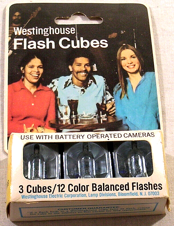 Westinghouse Flash Cubes, Pack (3) Flash Cubes/12 Color Balanced ...
