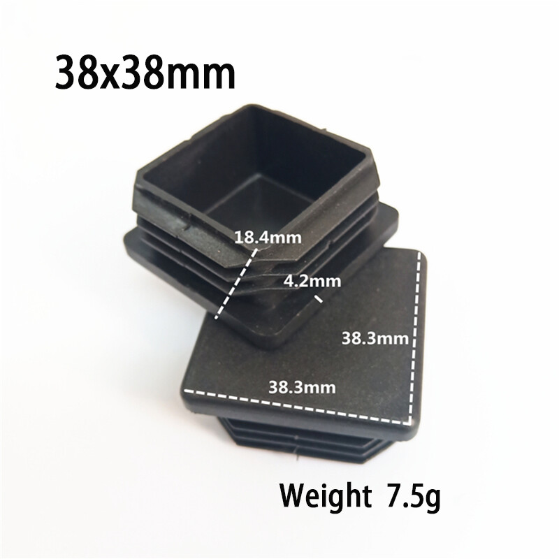 Square Plastic End Caps Tube Inserts Bungs Blanking Plugs AntiScratch ...