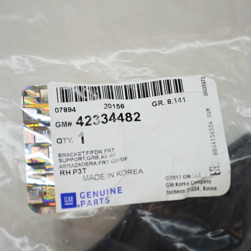 OPEL MOKKA X J13 FRONT RIGHT FENDER HOLDER BRACKET 42334482 ORIGINAL ...