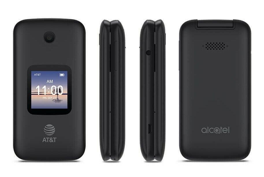 Alcatel SMARTFLIP 4052R 4G LTE AT&T + GSM Unlocked Black Flip Phone ...