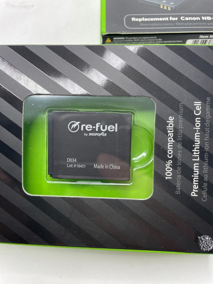 2x Digipower battery for Canon SX610 SX500 S0D1300 S95 S120 D30 D90NB ...