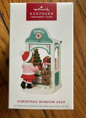 2024 Hallmark CHRISTMAS WINDOW KOC Member Exclusive Keepsake Ornament 4 ...
