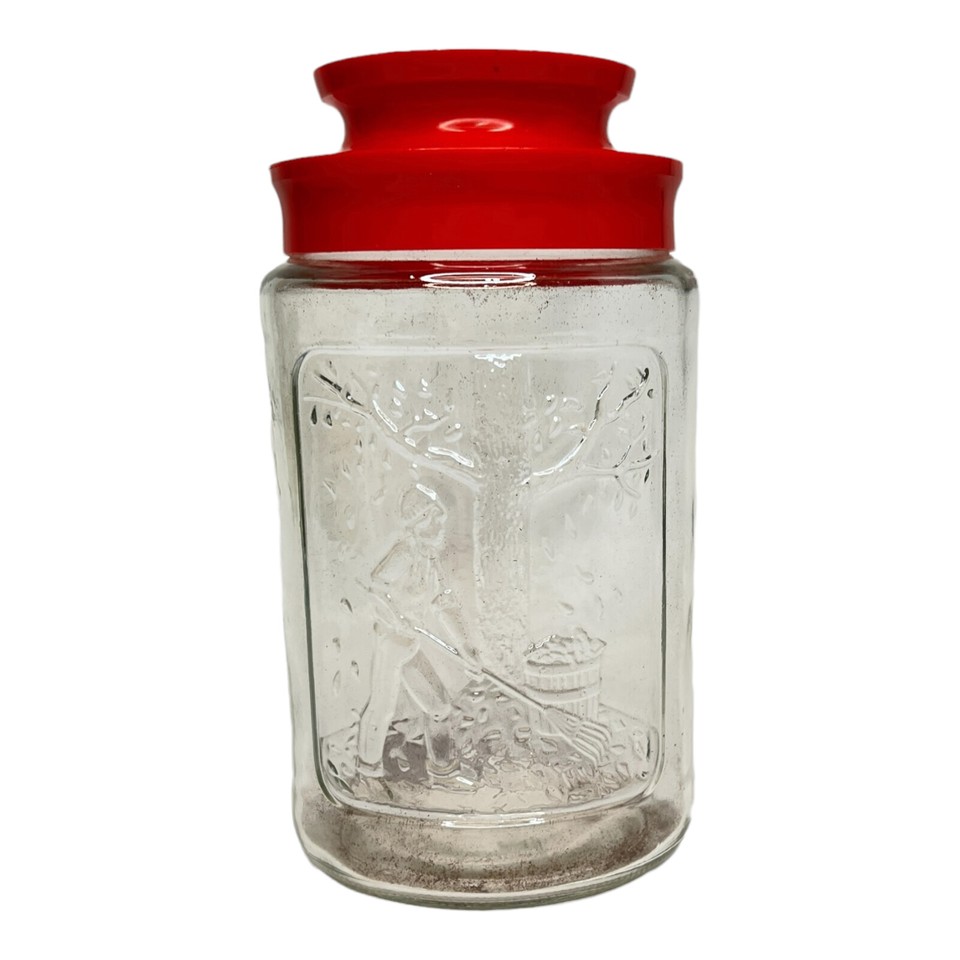 Vintage Glass Tang Jars With Plastic Lid - EUC - Choice - Anchor ...