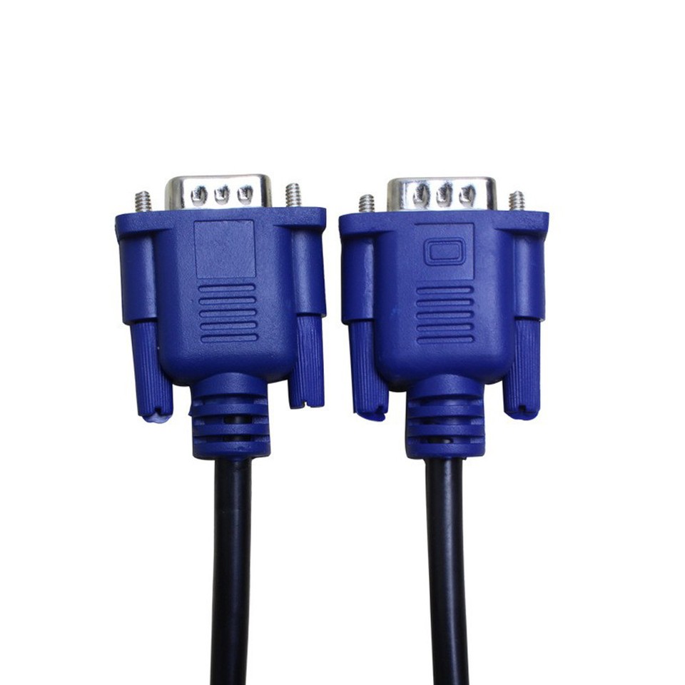 1m VGA Cable SVGA 15 Pin PC Computer Monitor LCD Extension Male to Male ...