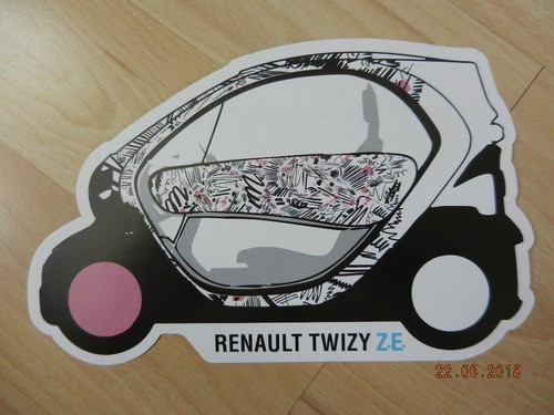 auto collant RENAULT TWIZY ZE mondial de l'auto Paris 2010 | eBay