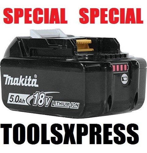 GENUINE Makita 18V 5.0Ah Lithium Battery with Indicator - BL1850B | eBay