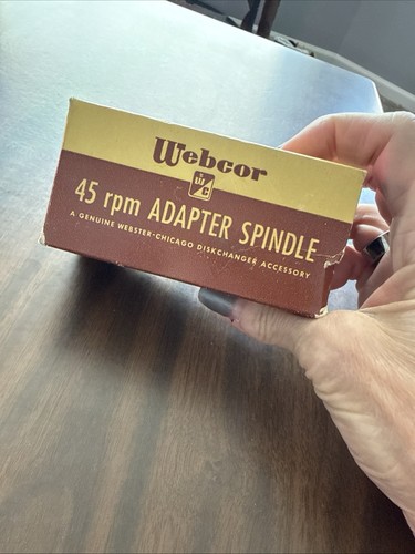 Webcor 45 Rpm Record Player Adapter Vintage In Box EUC Clean | eBay
