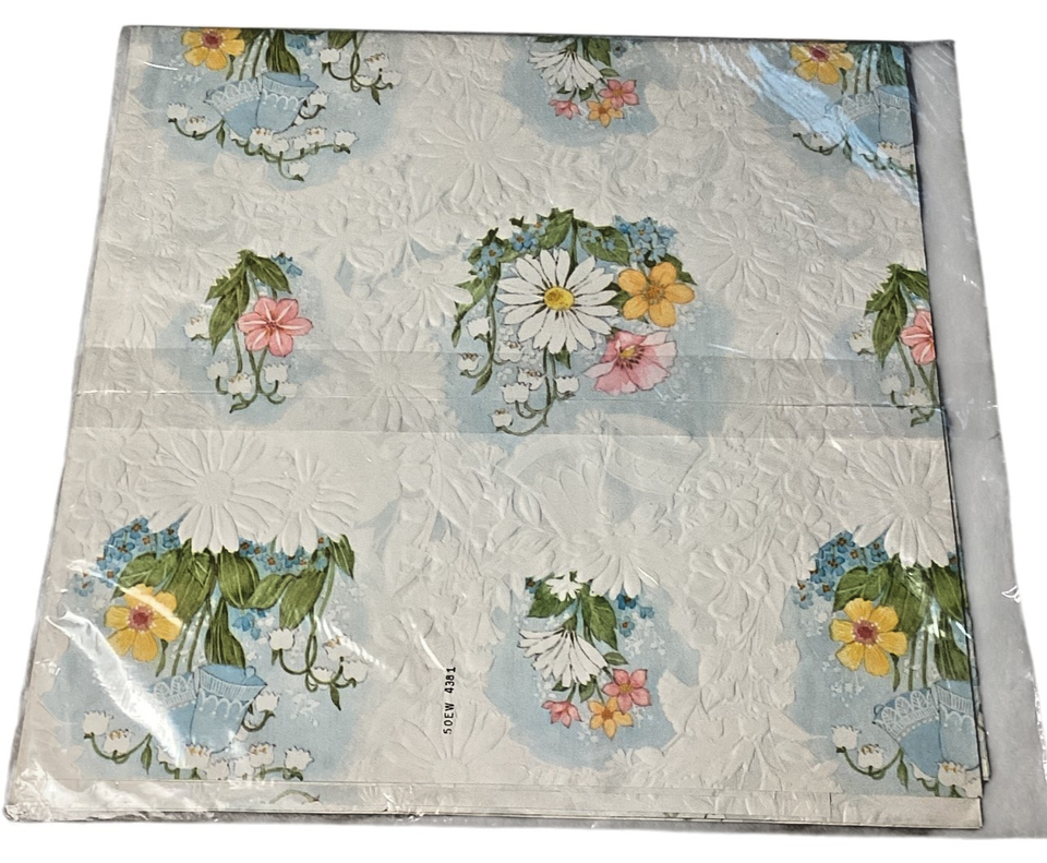 Vintage Hallmark: Wedding Gift Wrapping Paper, 2 Sheets 8 Square Feet ...