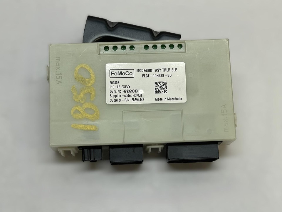 2020 FORD F350SD TRAILER TOWING CONTROL MODULE & BRACKET OEM FL3T ...