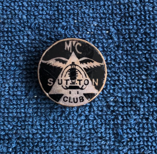 Motor cycle badge Sutton Motorcycle Club | eBay UK