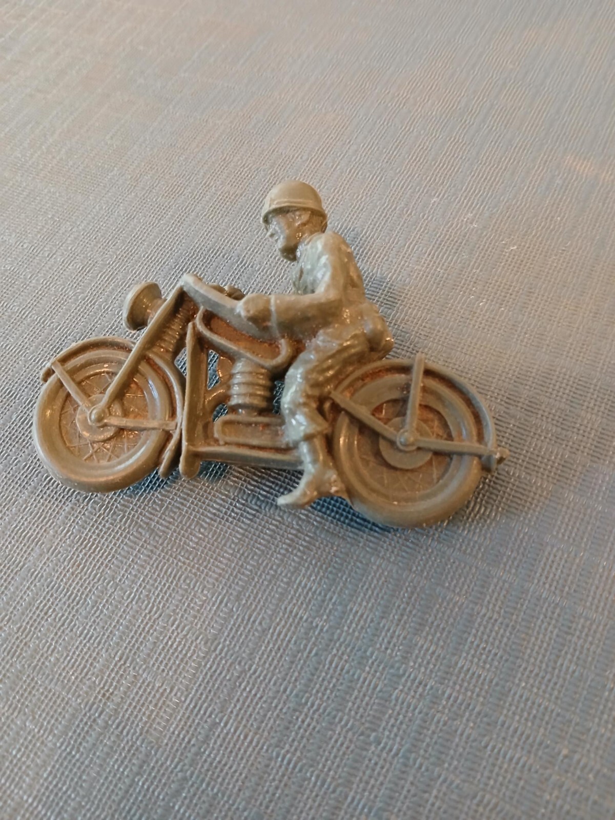 Vintage Marx Tim-Mee plastic army man on Motorcycle | eBay
