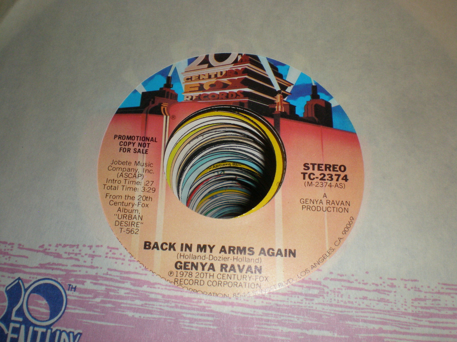 Genya Ravan 45 Back In My Arms Again PROMO 20th CENTURY | eBay