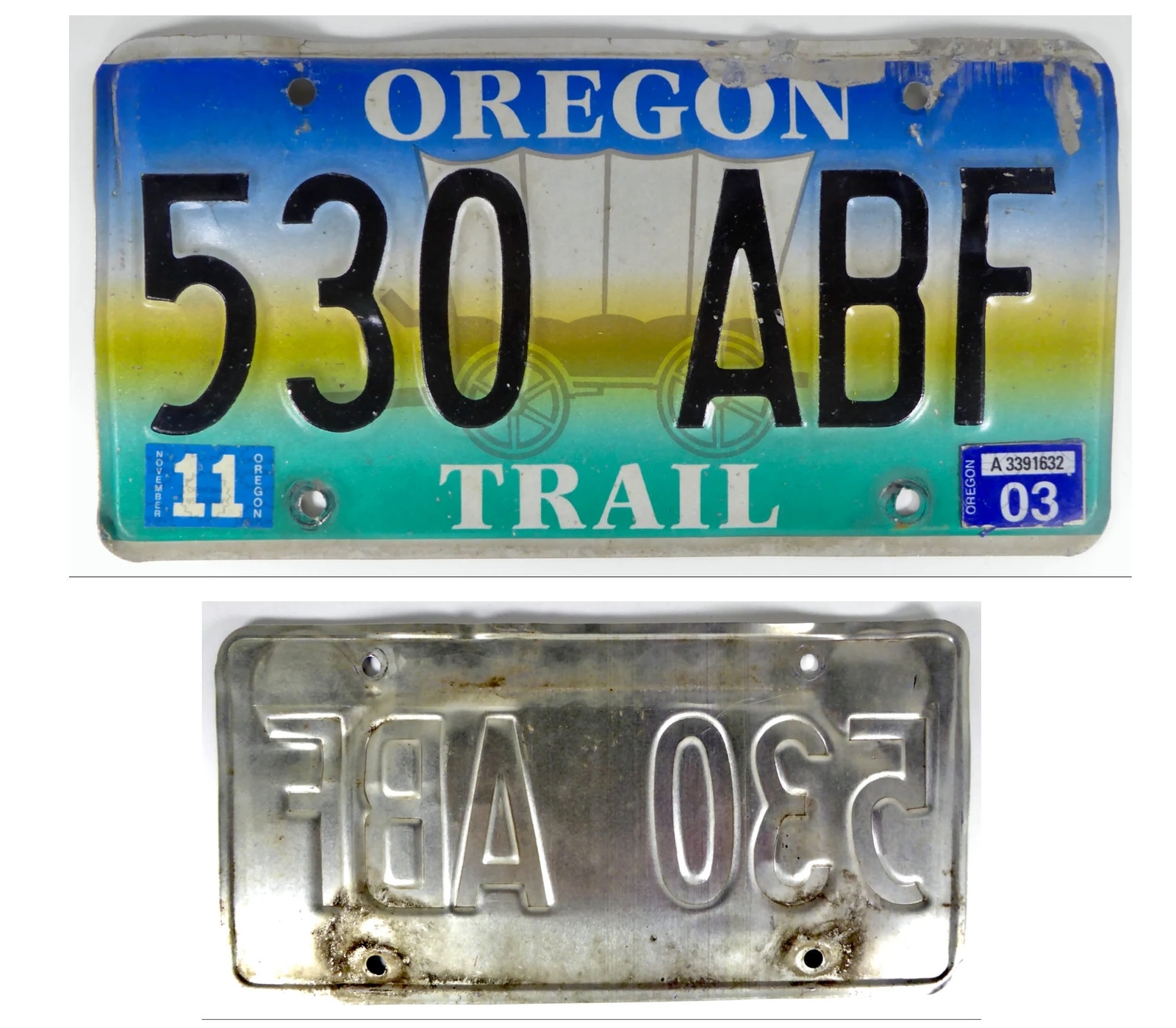 Vintage License Plates, Oregon, Washington, California, Nebraska ...