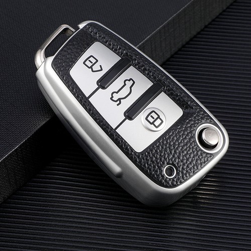 TPU Plica Key Fob Case Cover Anti-shock for Audi A3 A1 Q2 Q3 R8 Q7 A6 ...