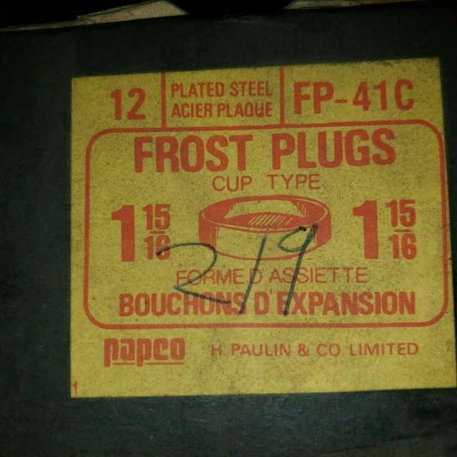 Papco FP-41C Cup type Frost Plugs 1 15/16 lot of 12 | eBay