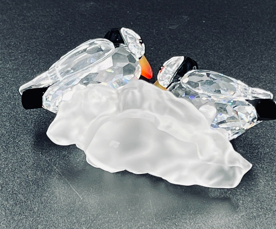 SWAROVSKI SILVER CRYSTAL PUFFIN BIRDS 7621 000 008- MIB COA | eBay