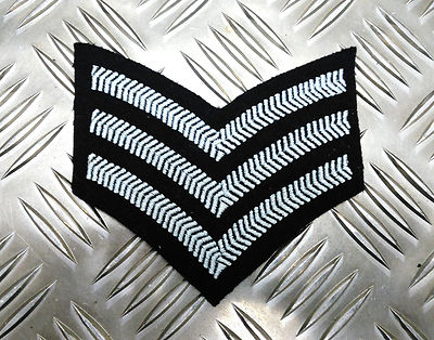 Genuine British RAF Sergeant Rank Stripes / Chevrons / Badges / Patch ...