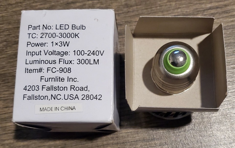 Furnlite Inc. Led bulb 100-240V 300LM | eBay
