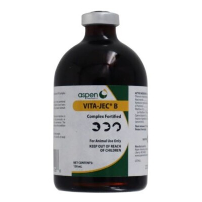 Vita-Jec B Complex Vitamin B Complex High Potency Cattle Swine Sheep ...