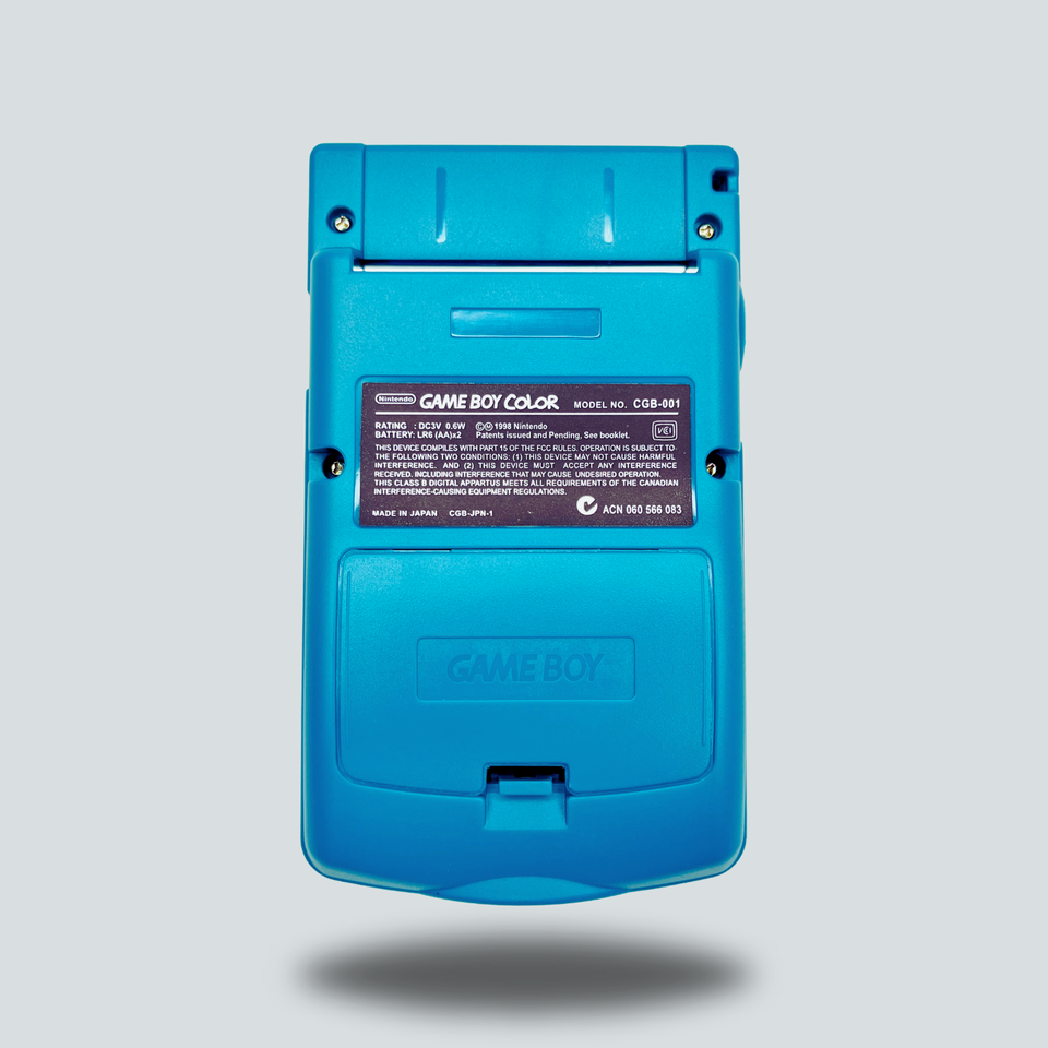 Teal Blue GameBoy Color Authentic Nintendo GBC Handheld Console MINT ...