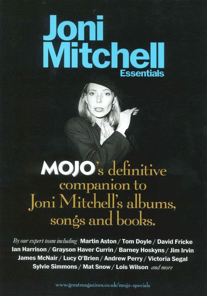 UK Mojo Collectors Series Magazine Joni Mitchell Essentials Definitive ...