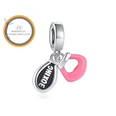 Boxing Gloves Charm For Bracelet, Boxing Charm, Silver Charm, Women ...