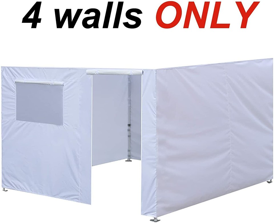 10x10 Enclosure Zipper Side Walls Kit Panels For EZ Pop Up Canopy ...