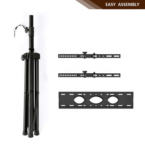 Portable Foldable Tripod TV Stand for TVs up to 75 inch, Height ...