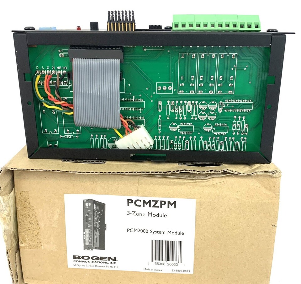 Bogen Model PCMZPM 3 Zone Module PCM2000 System Module / New | eBay