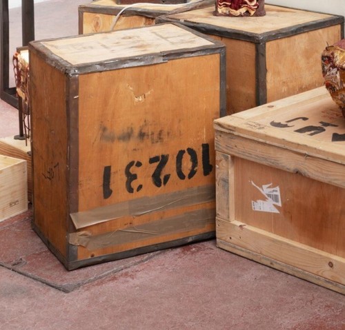 Tea Chest Wooden Crate Storage | eBay UK