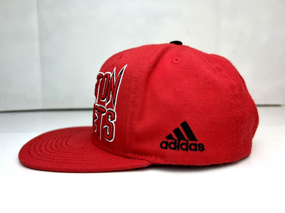 Vintage Adidas Y2K NBA Houston Rockets Snapback Adjustable Hat Cap Flat ...
