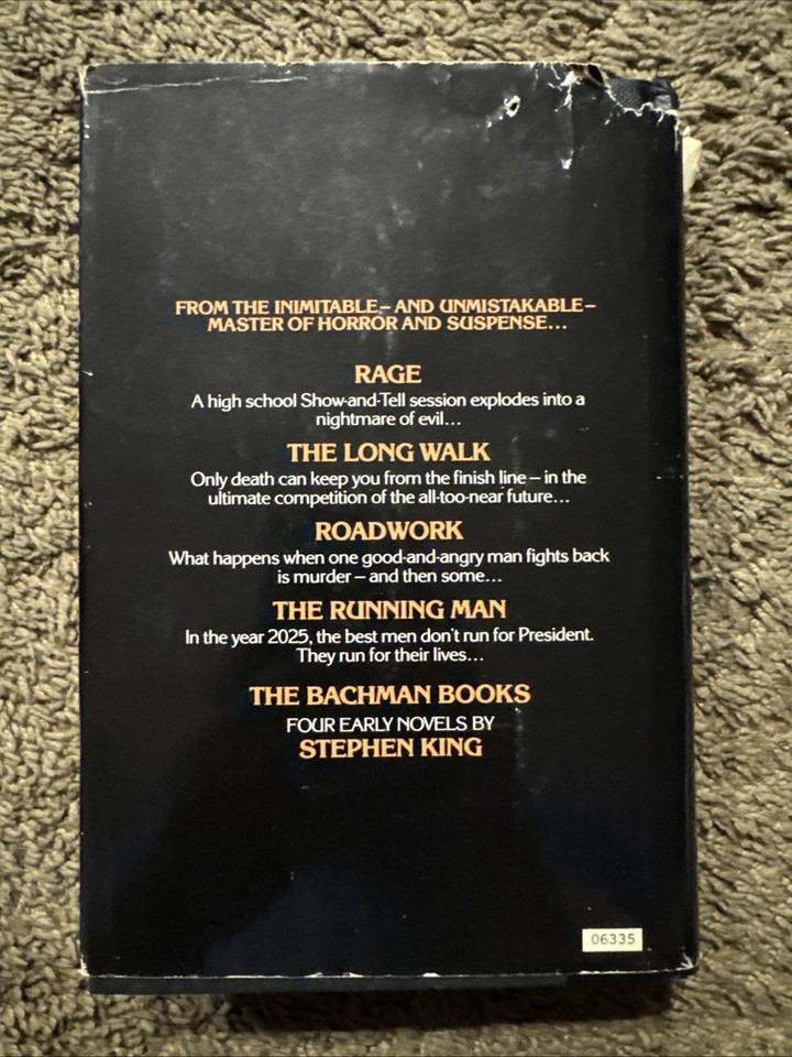 The Bachman Books: Four Early Novels by Stephen King 1985 Hardcover ...