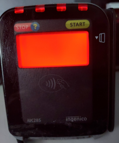 LOT OF 2 Ingenico iUC285 Credit Card Reader "SOLD AS IS." Redbox kiosk ...