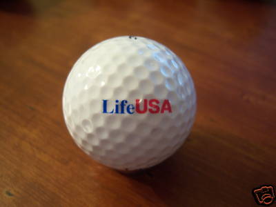 LOGO GOLF BALL-LIFE USA. TELEVISION/NEWSPAPER. | eBay