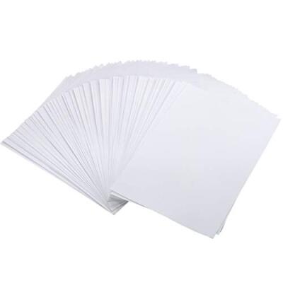 100PCS White Watercolor Paper, 100% Rag Cotton Watercolor Paper Cold ...