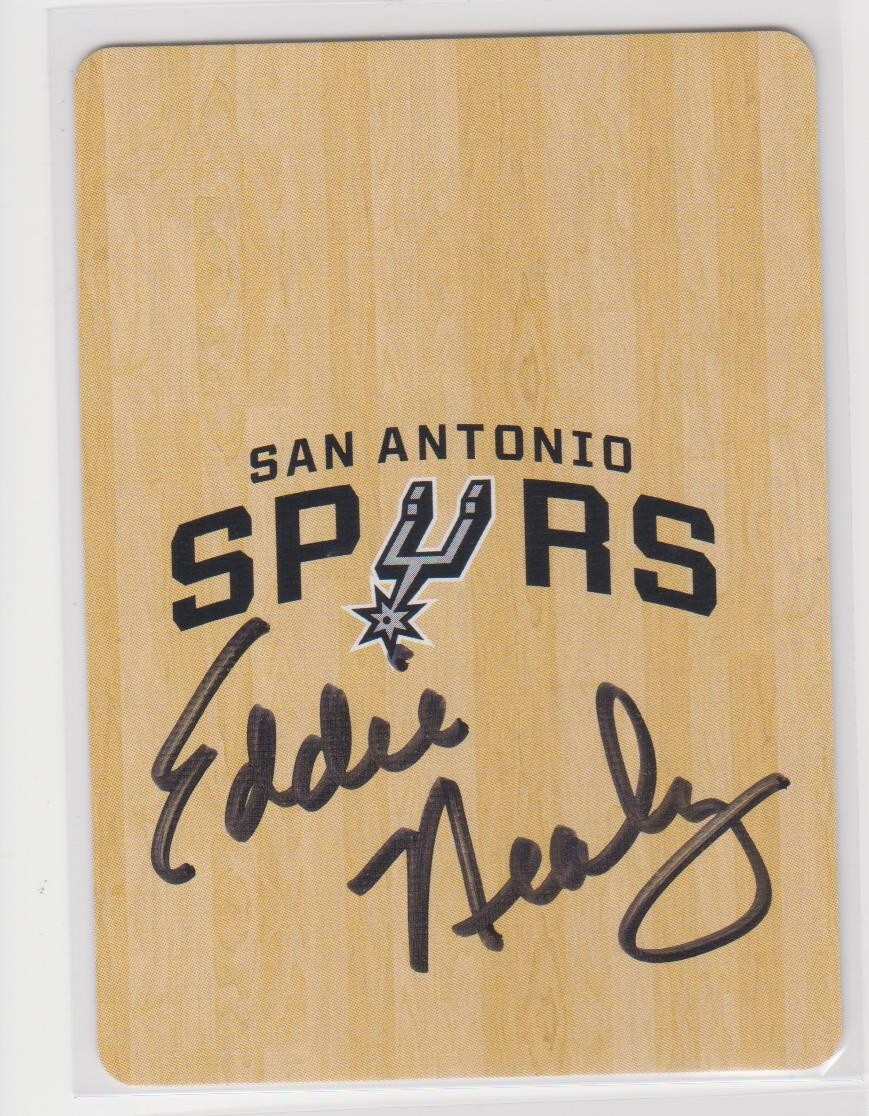 ED NEALY SAN ANTONIO SPURS 1986-88 KANSAS STATE AUTOGRAPHED PLAYING ...