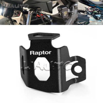 Black CNC Rear Brake Fluid Oil Reservoir Guard Cover For Yamaha Raptor ...