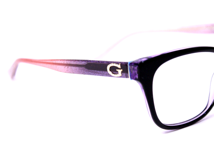BRAND NEW GUESS GU2678 001 BLACK-PURPLE EYEGLASSES SIZE: 52 - 17 - 140 ...