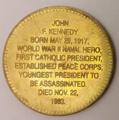 John F. Kennedy 35th President 1961-1963 Coin Medal Token 31mm | eBay