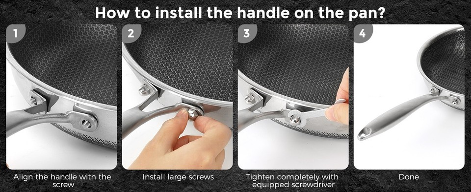 12" Deep Skillet Stainless w/ Lid, Oven/Dishwasher & All Cookto | eBay