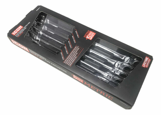 ICON WRDBFM-5 5 Professional Double Box Flex Wrench Set for sale online ...