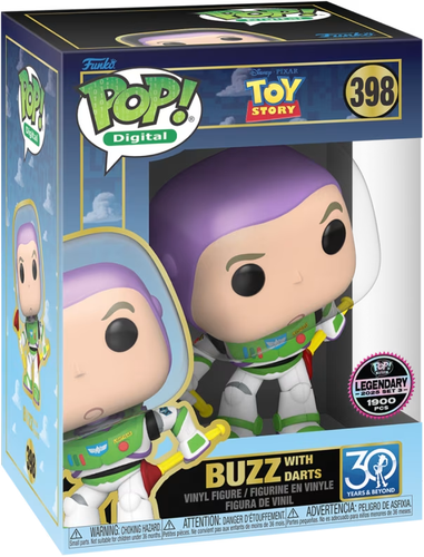 BUZZ LIGHTYEAR WITH DARTS Toy Story Funko Pop Digital NFT Redemption ...