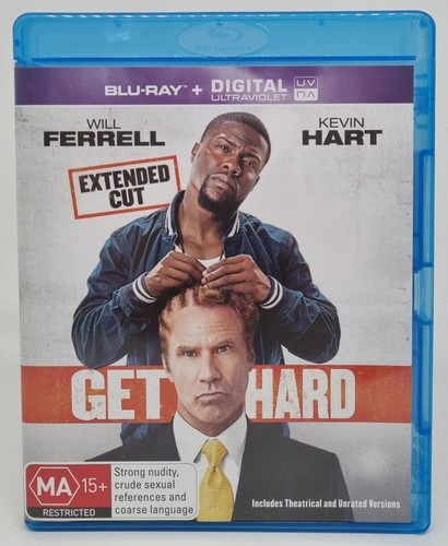 Get Hard- Extended Cut (Blu-ray, 2015) Will Ferrell, Kevin Hart ...
