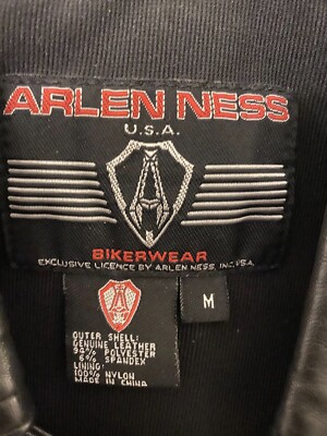 Arlen Ness Bikerware Leather Jacket With Spandex Back | eBay