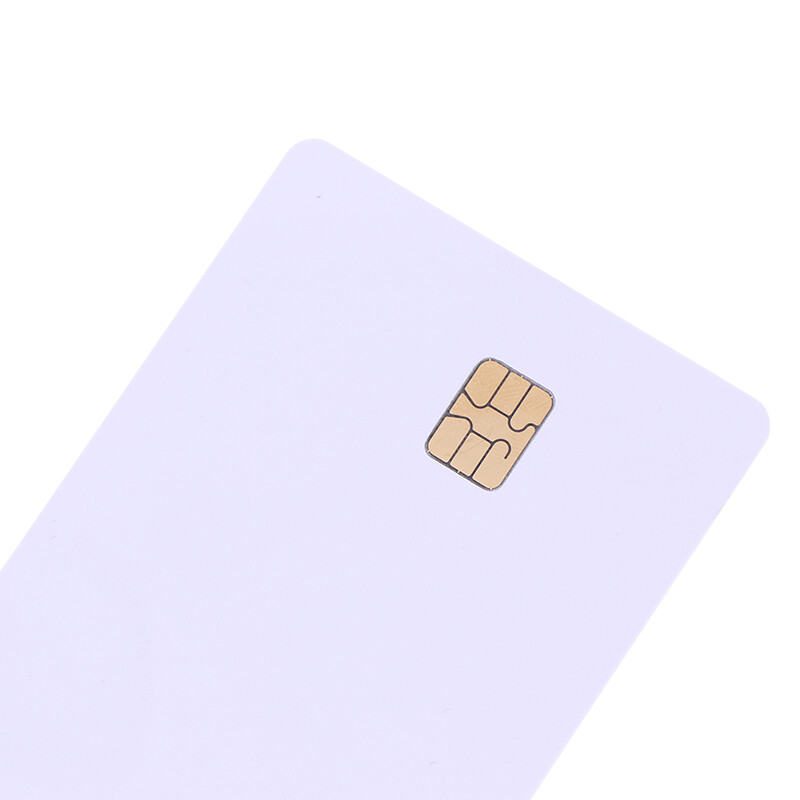 10Pcs SLE 4442 Chip With Hico Magnetic Stripe Contact IC Card 2 in 1 ...