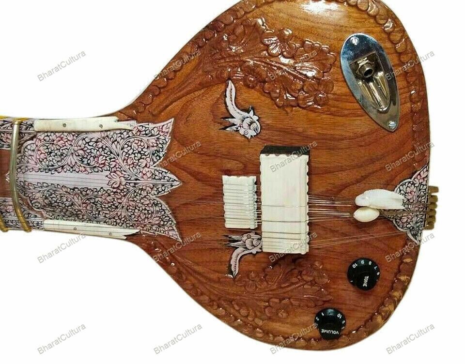 Electric Sitar Professional Indian Musical String Instrument Electric ...