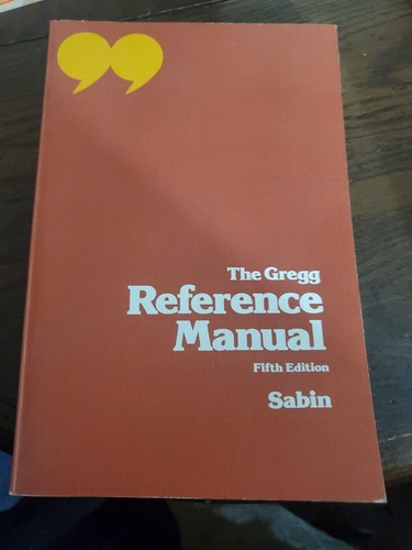The Gregg Reference Manual 5th Edition Paperback | eBay